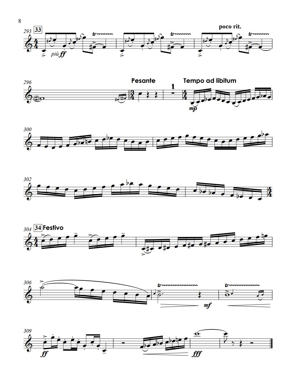 Pauer, Jiří – Trompetina for trumpet Bb & piano