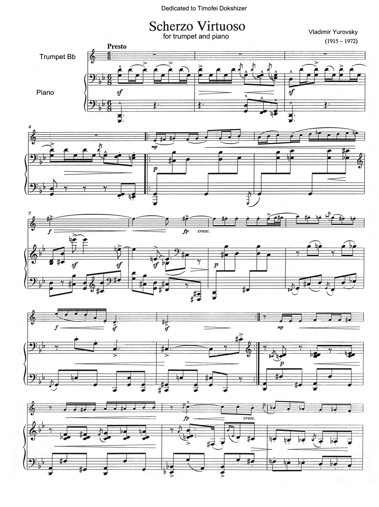 Yurovsky, Vladimir – Scherzo Virtuoso