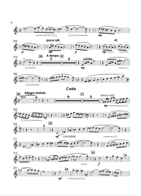Arutiunian, Alexander – Theme & Variations for Trumpet & Orchestra