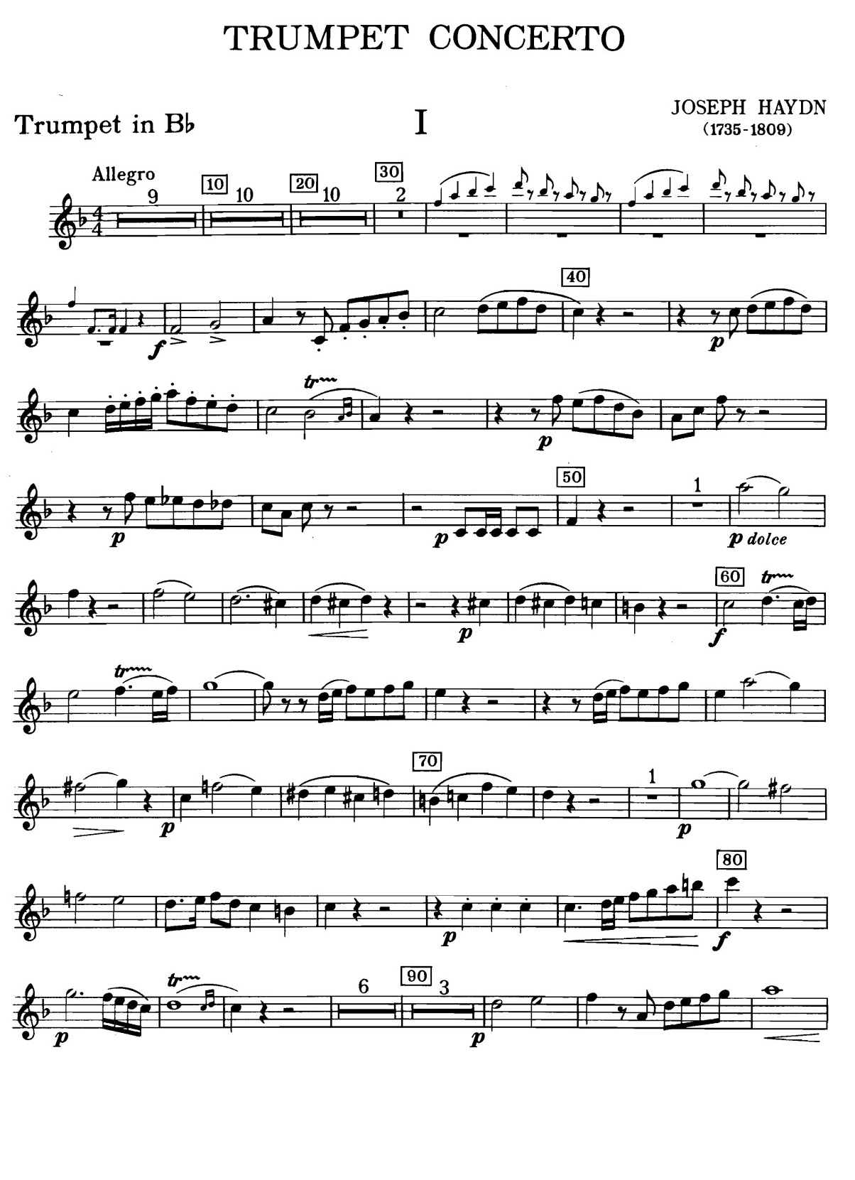 Haydn, Joseph – Trumpet Concerto in E flat major